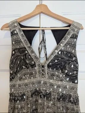 Monsoon | Dresses | Monsoon Black Paisley Maxi Dress Boho Whimsigoth ...